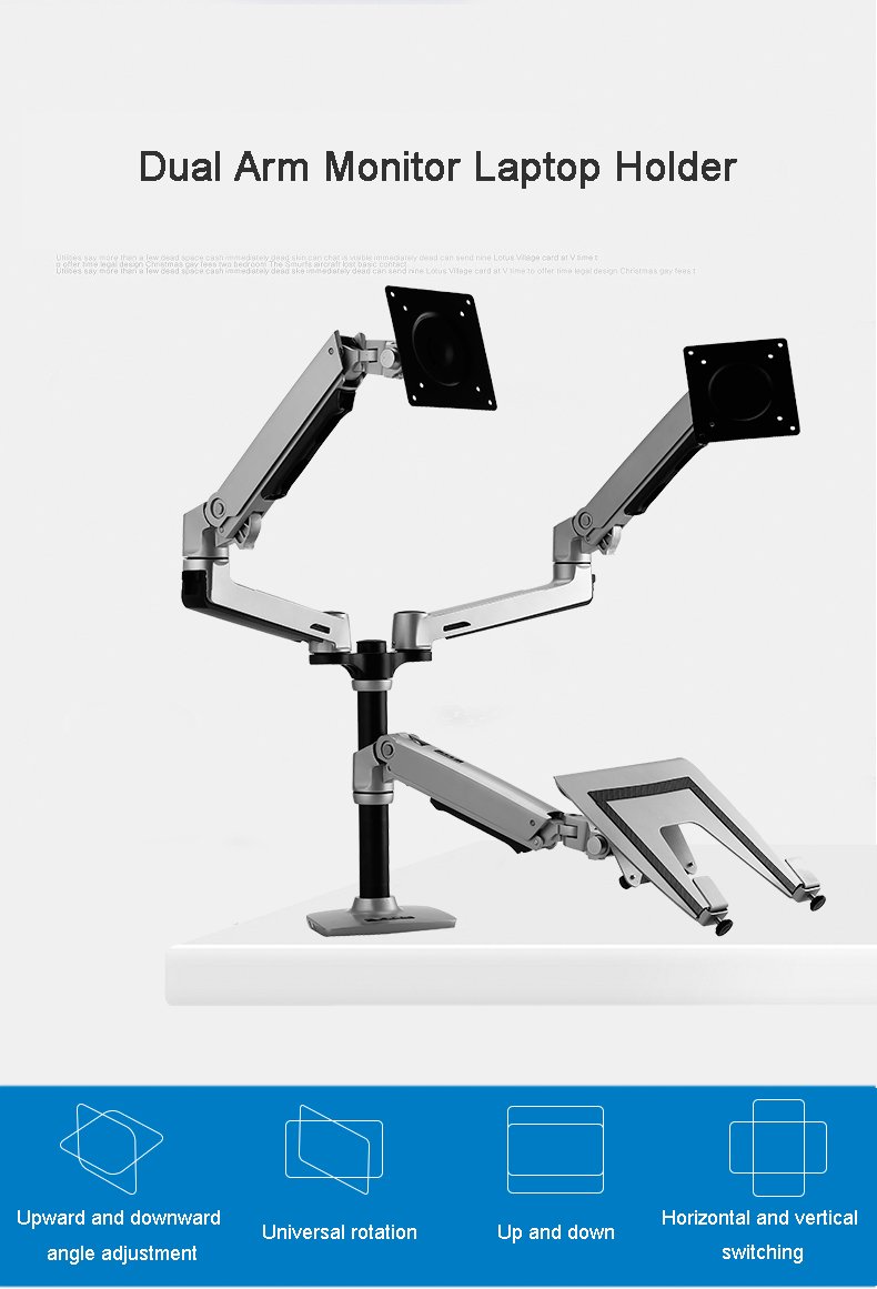 3 Screen Monitor Arm with Laptop is Better Office Support - DewinErgo丨 ...